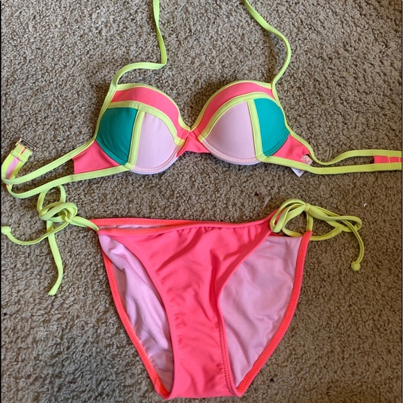 Swim | Neon Bikini Set | Poshmark